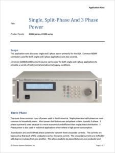 Programmable Ac Power Source Chroma