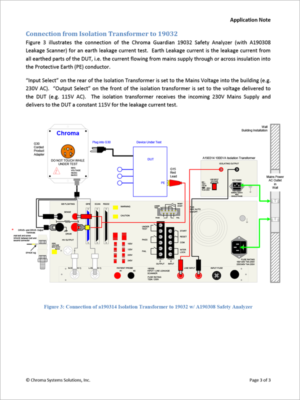 Connection of Isolation Transformer to 19032