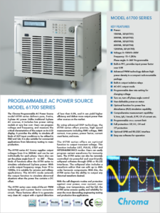 3-Phase Programmable AC Source > Chroma