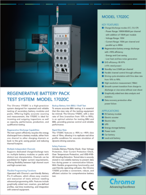 Regenerative Battery Pack Test System
